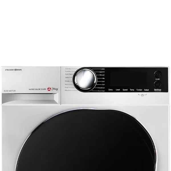 ماشین لباسشویی پاکشوما مدل TFB-96407 WT ظرفیت ۹ کیلو گرم | جاوید کالا