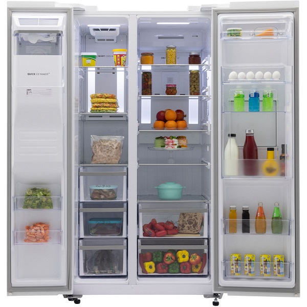 یخچال و فریزر ساید بای ساید اسنوا مدل SN8-2028SW | جاوید کالا